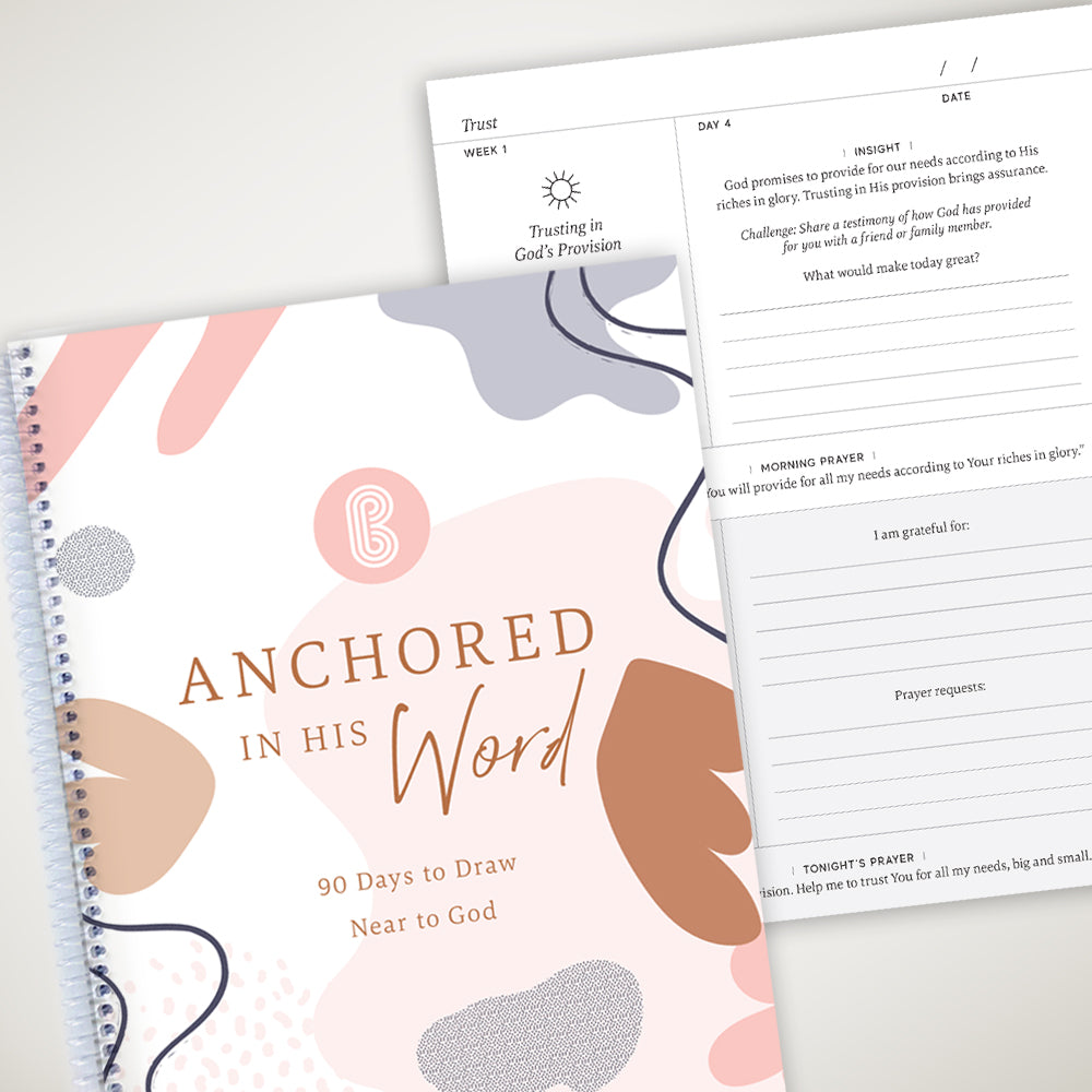 Anchored In His Word: A 90 Day Devotional | Spiral Bible