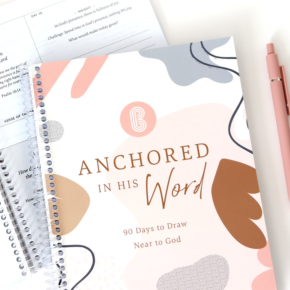 Anchored In His Word: A 90 Day Devotional | Spiral Bible