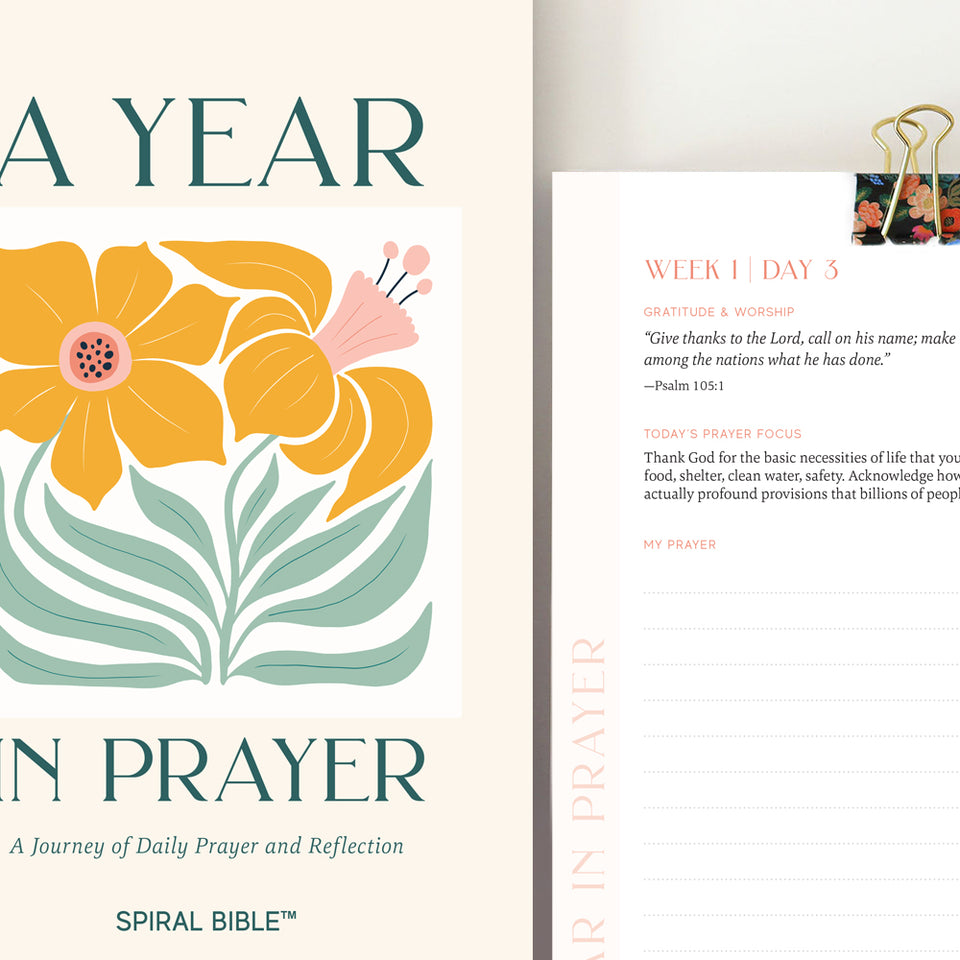 A Year In Prayer: A Journey of Daily Prayer and Reflection – Spiral Bible