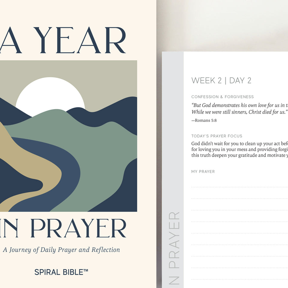 A Year In Prayer: A Journey of Daily Prayer and Reflection – Spiral Bible