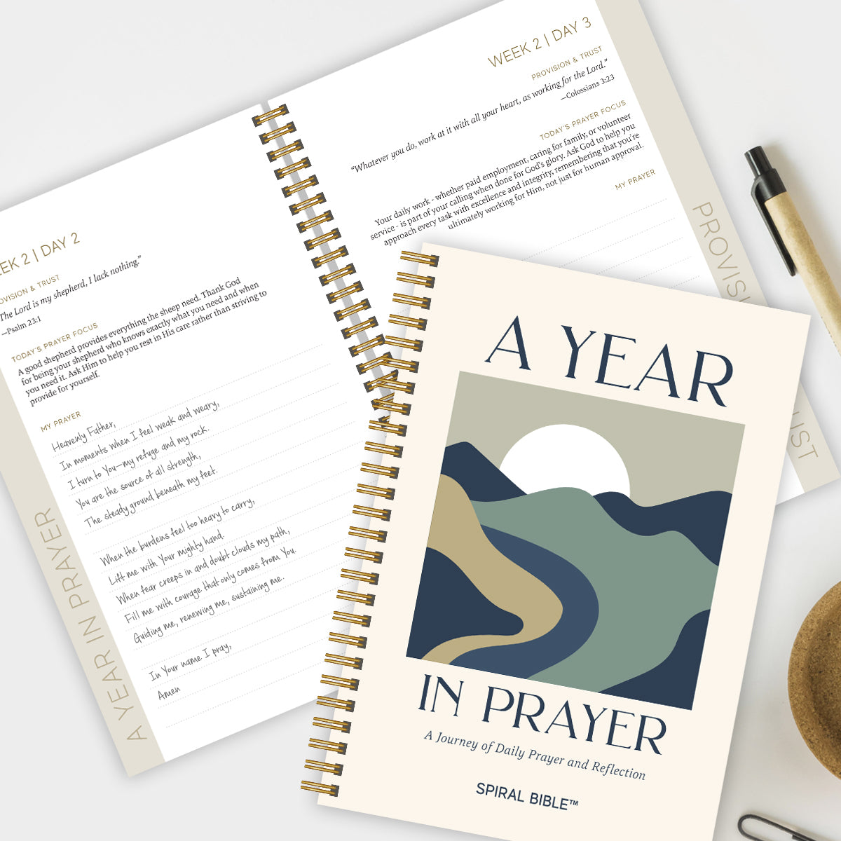 A Year In Prayer: A Journey of Daily Prayer and Reflection – Spiral Bible