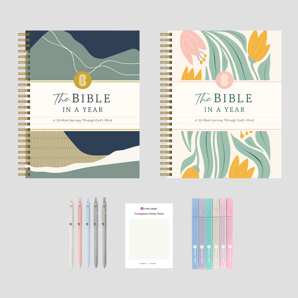 His and Hers Bible In A Year Bundle – Spiral Bible