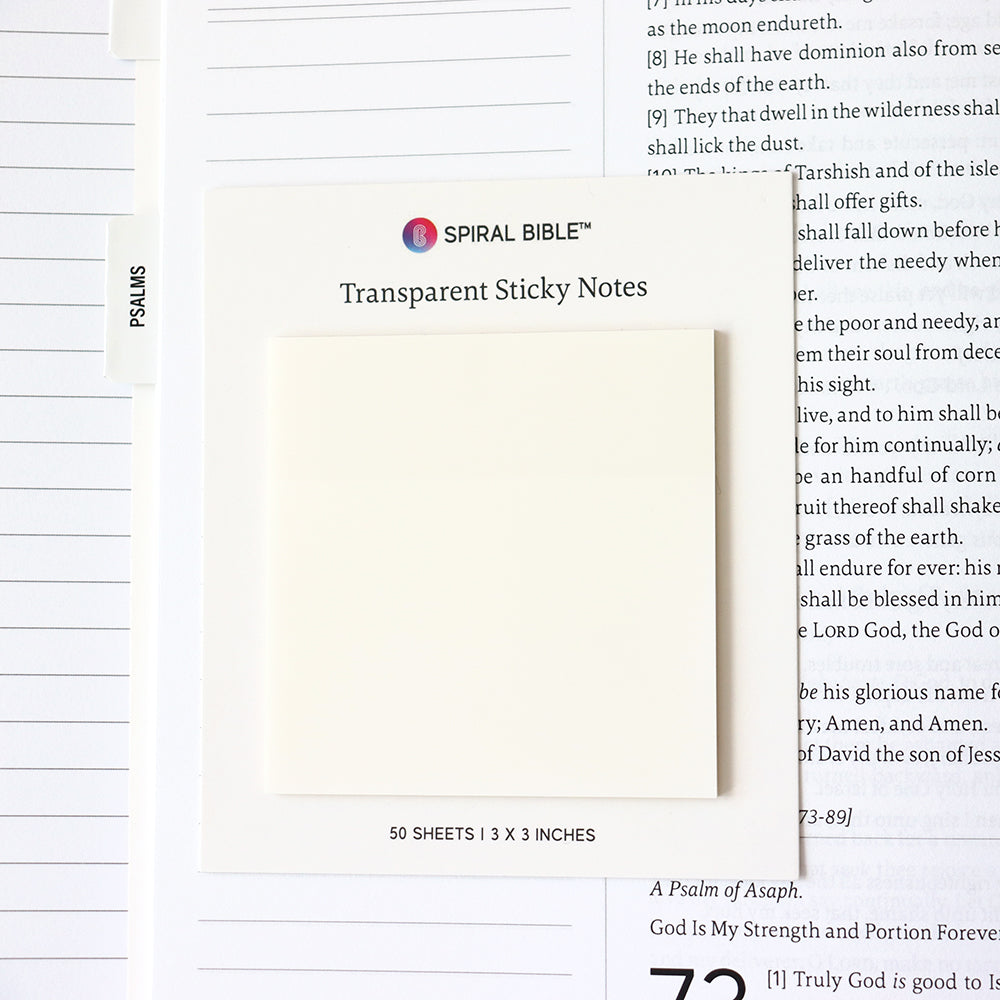 Spiral Bible™ Transparent Sticky Notes | Spiral Bible