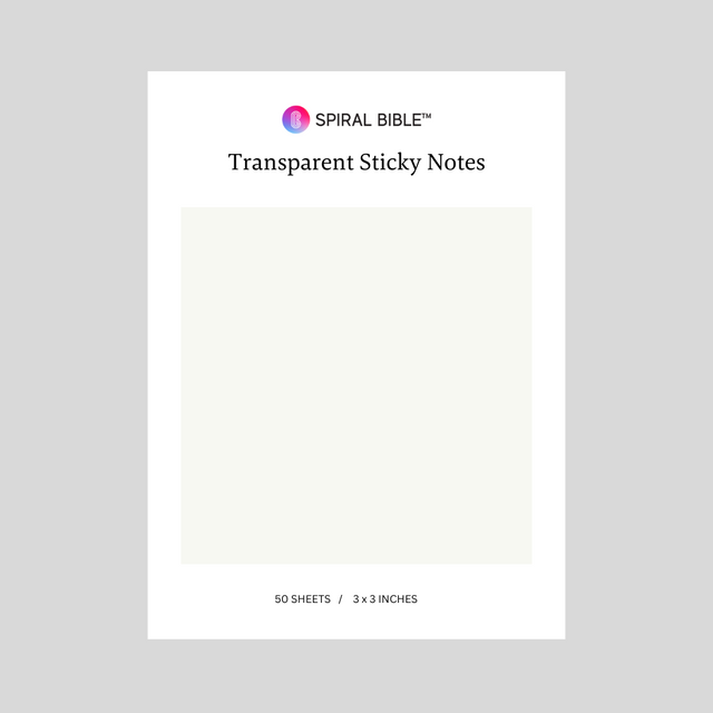 Spiral Bible™ Transparent Sticky Notes